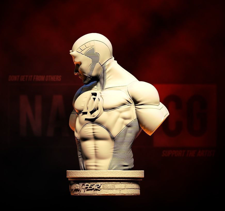 Fan Art - Daredevil - Bust 3D model 3D printable | CGTrader