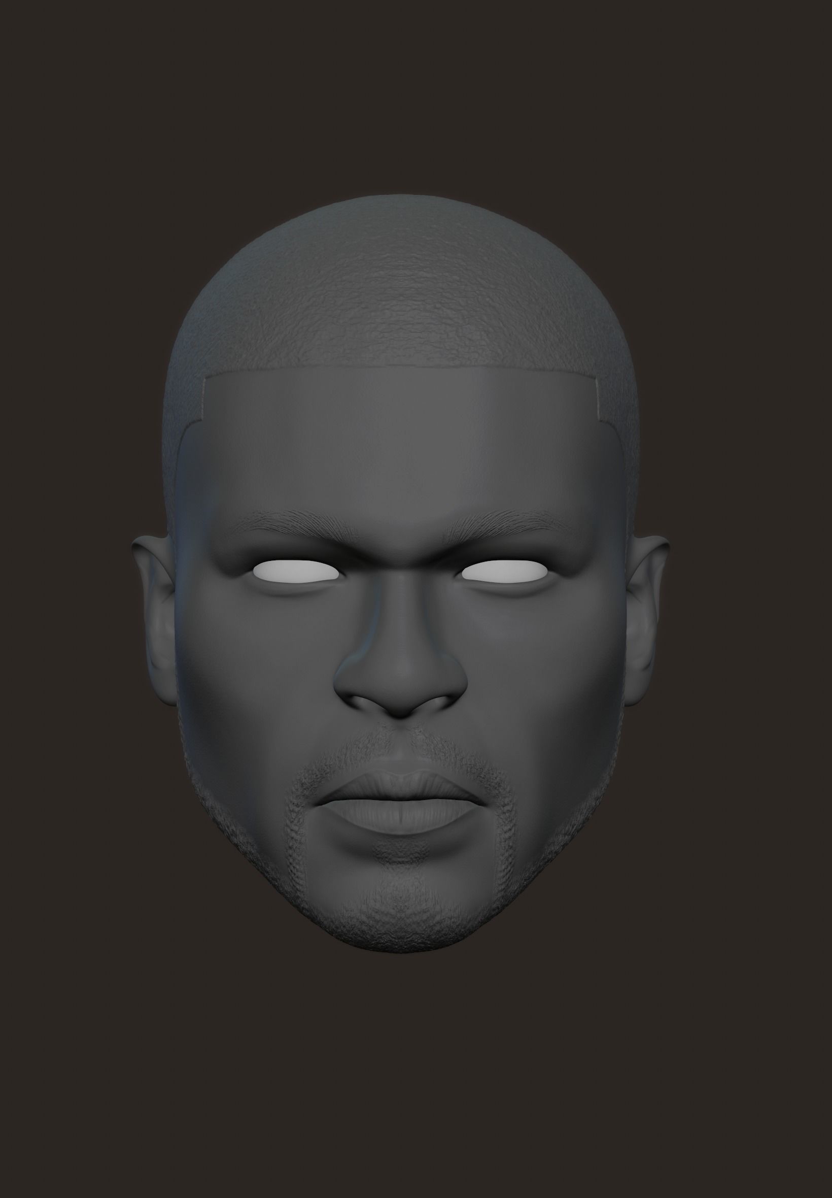 50 Cent Head Sculpt 3D model 3D printable | CGTrader