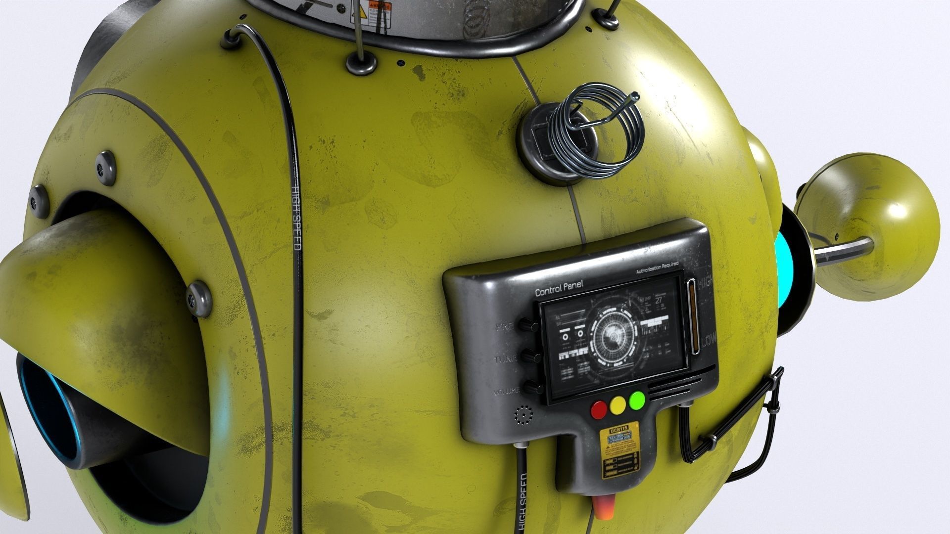 3D model Planting Robot Sci-Fi Fantasy Character VR / AR / low-poly ...