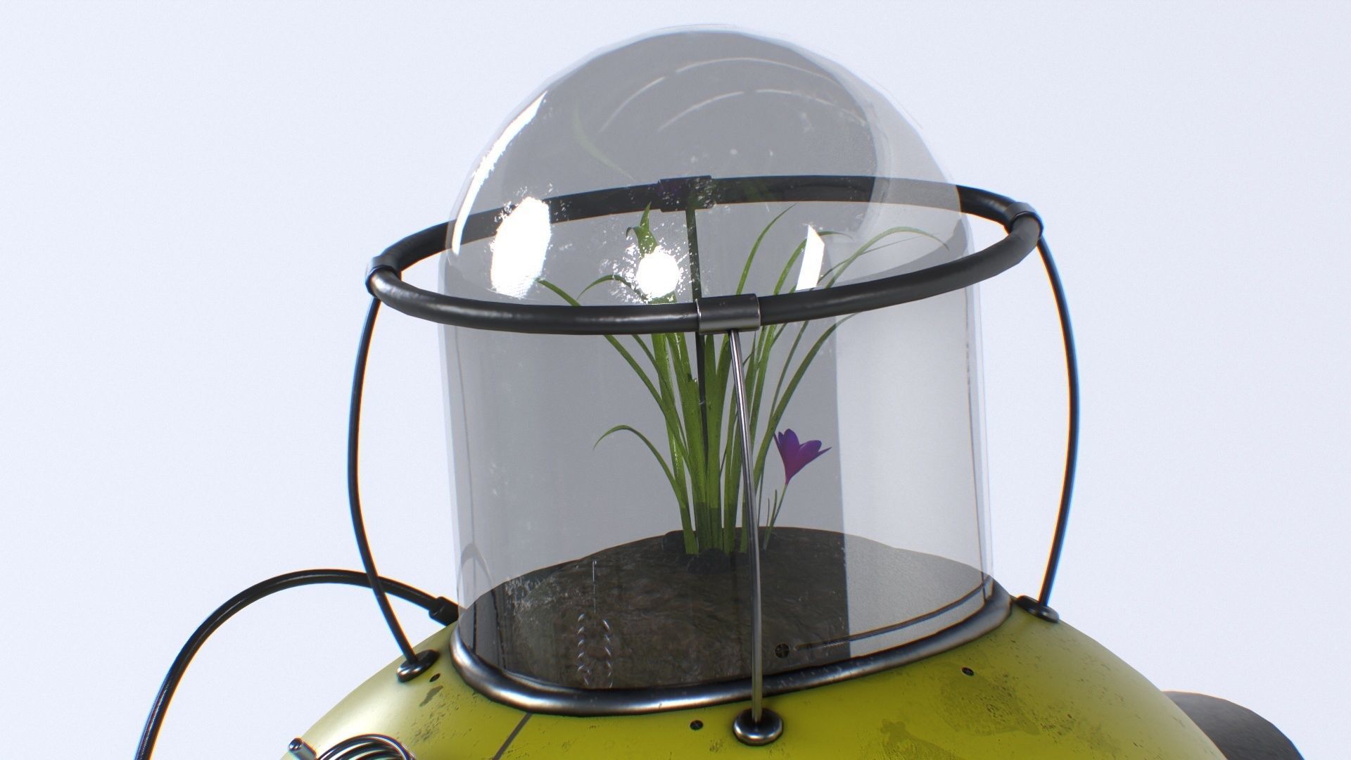 3D model Planting Robot Sci-Fi Fantasy Character VR / AR / low-poly ...