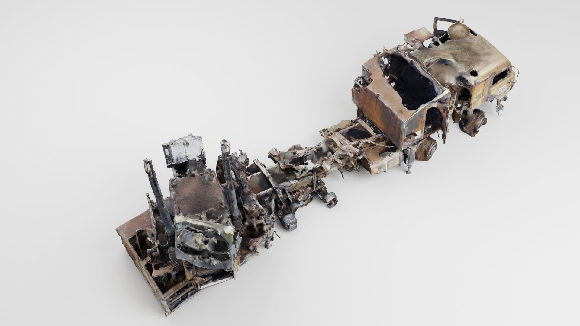 Pantsir-S1 missile system destroyed by Ukrainian army 3D model | CGTrader