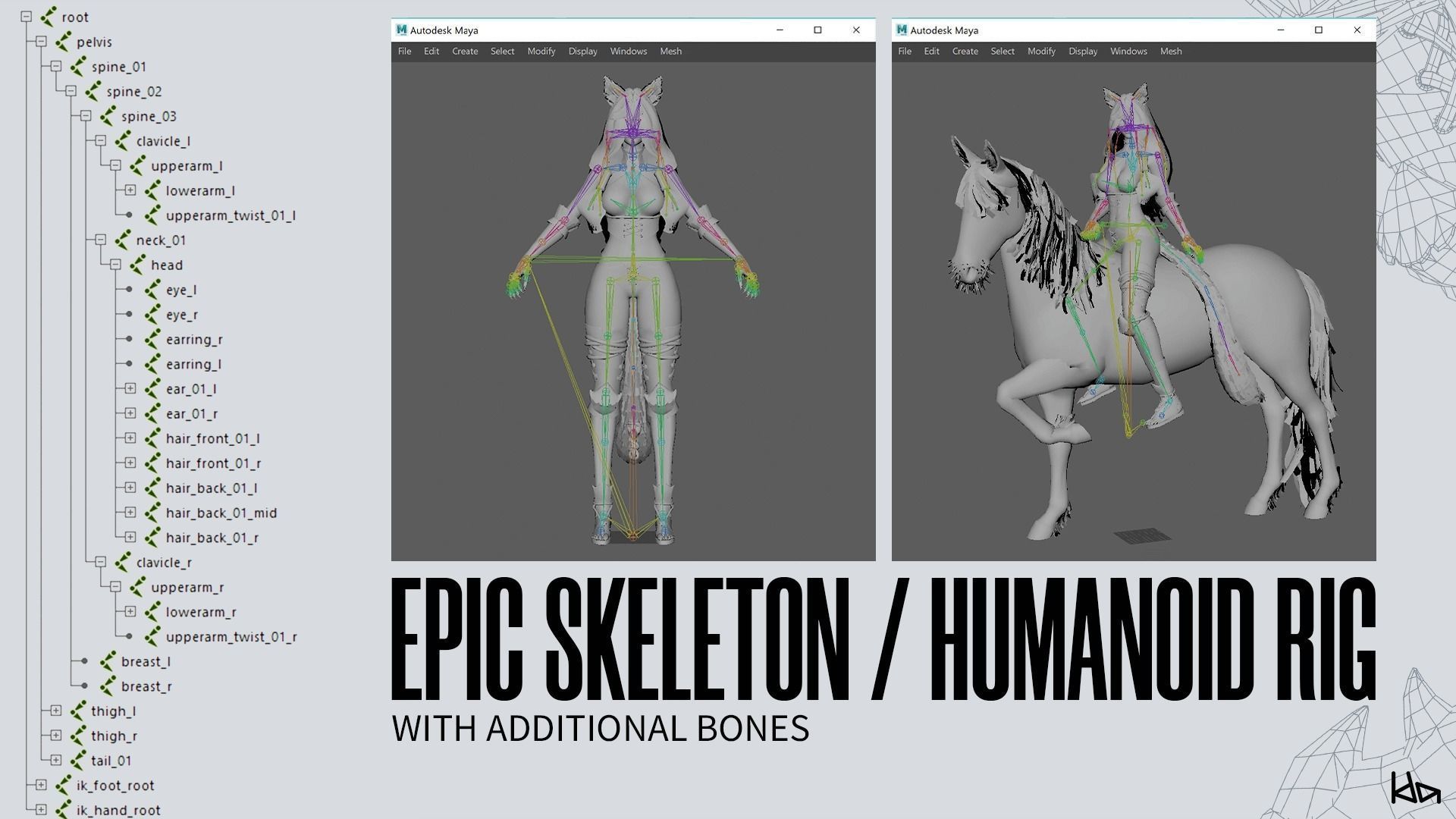 3D model Feral Girl Roca - Game Ready VR / AR / low-poly | CGTrader