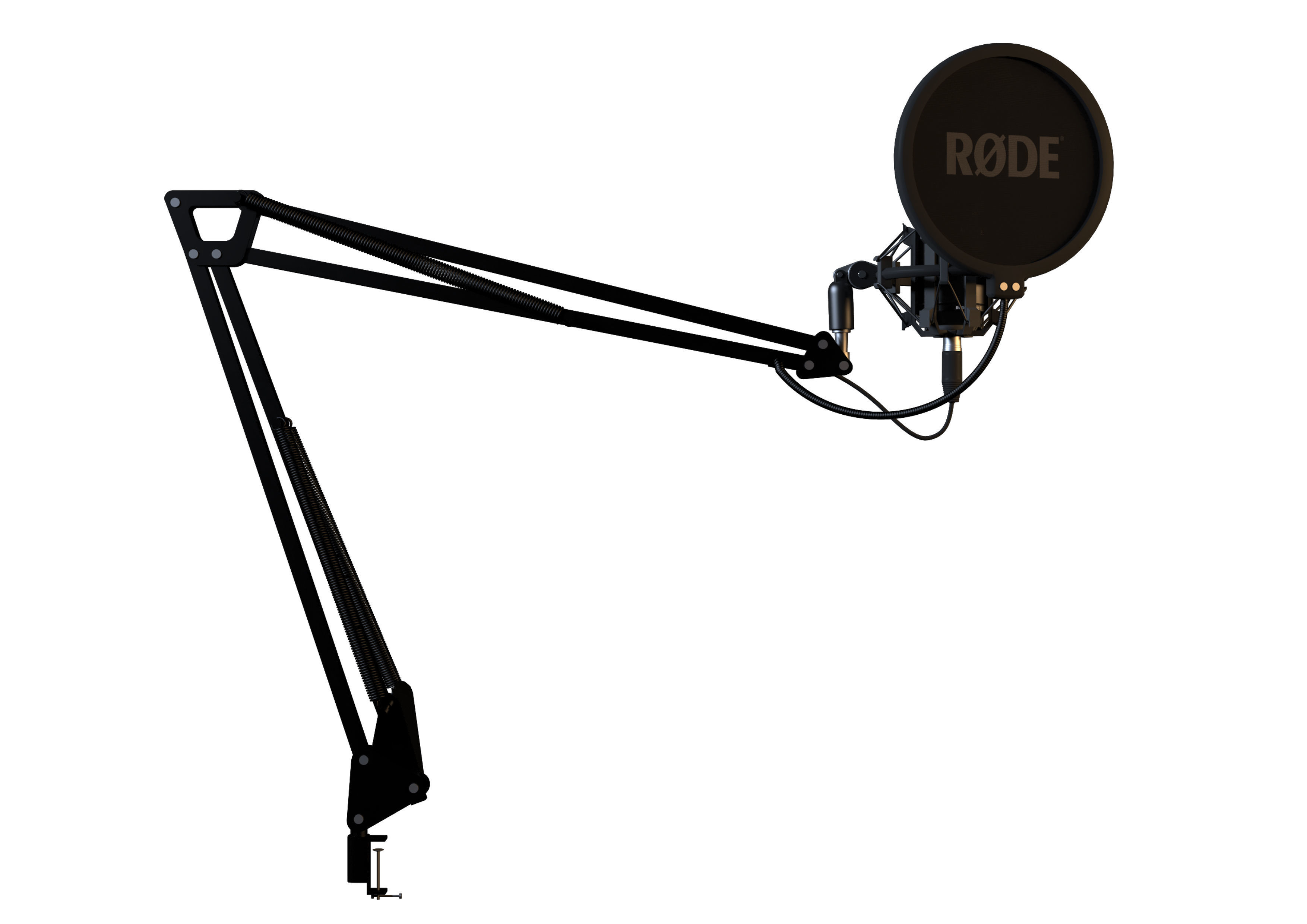 Rode Classic II Limited Edition microphone recording 3D model | CGTrader