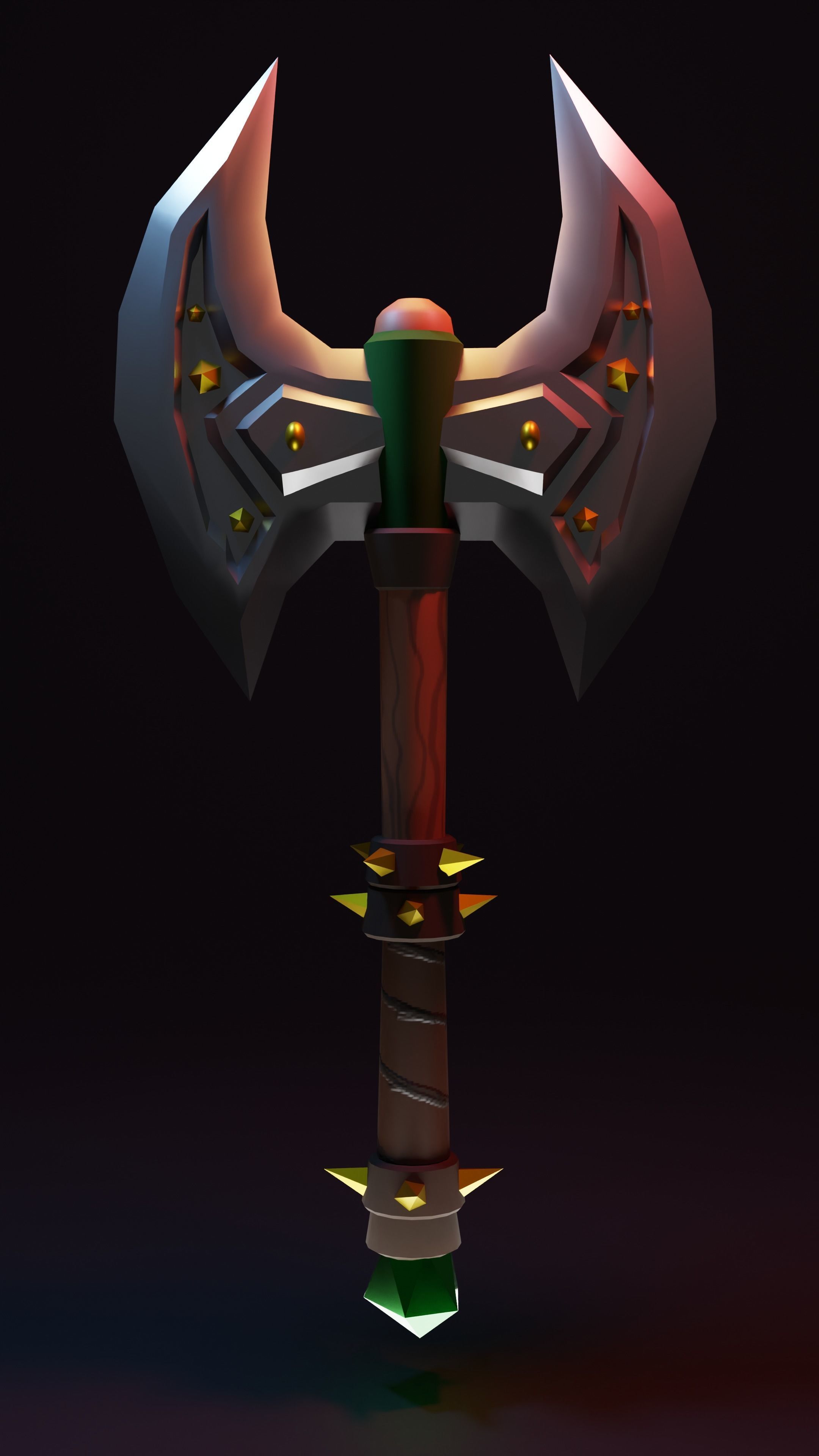 3D model Game Assets Ax Model VR / AR / low-poly | CGTrader