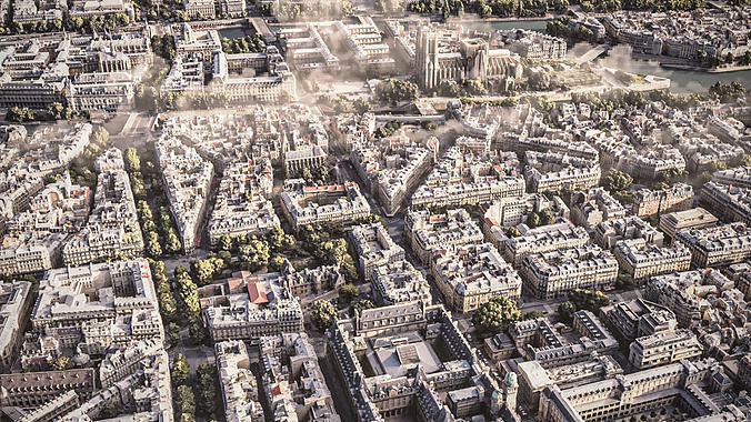 Paris City 3D model | CGTrader
