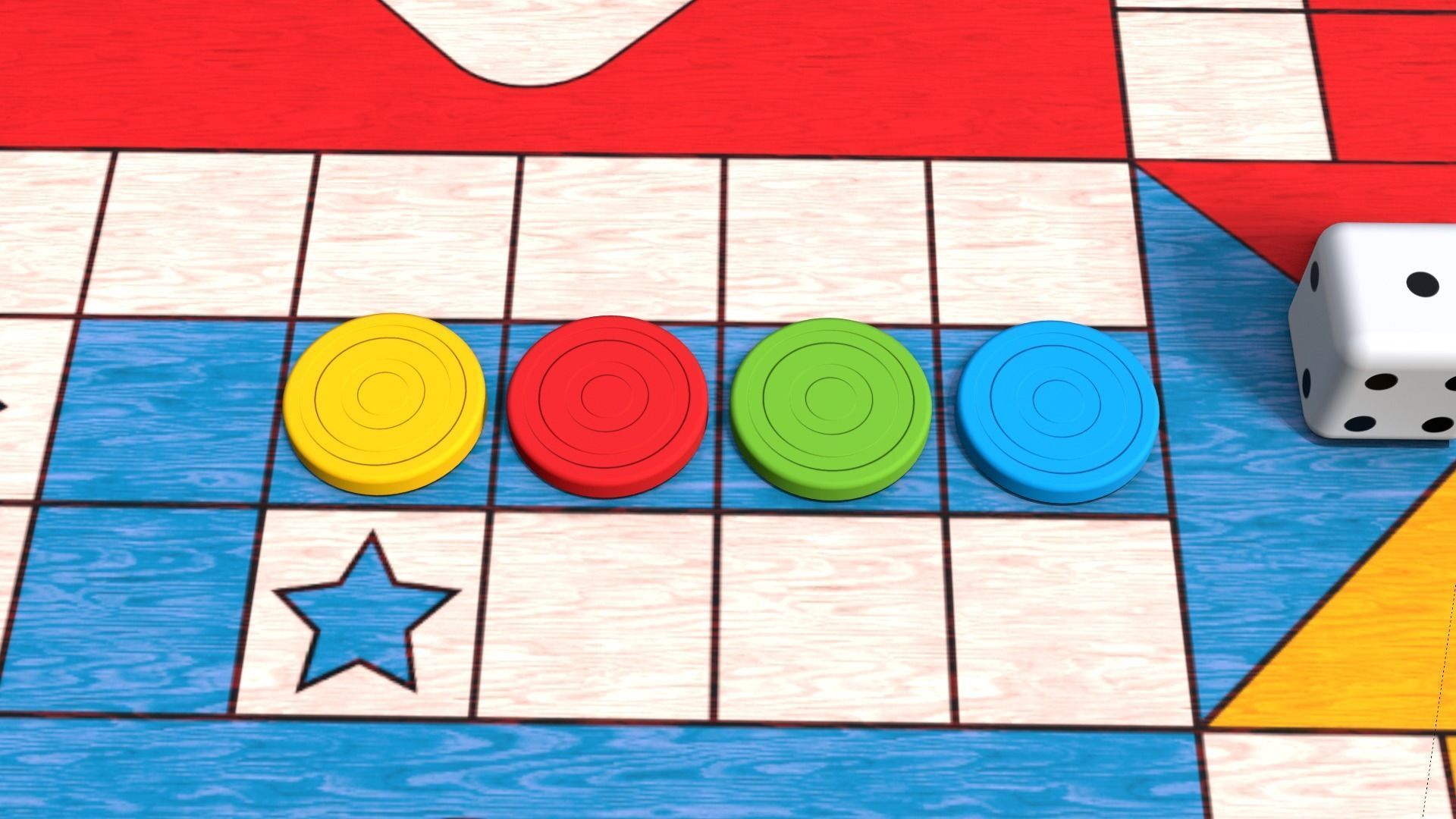 3D model Ludo - Board Game VR / AR / low-poly | CGTrader