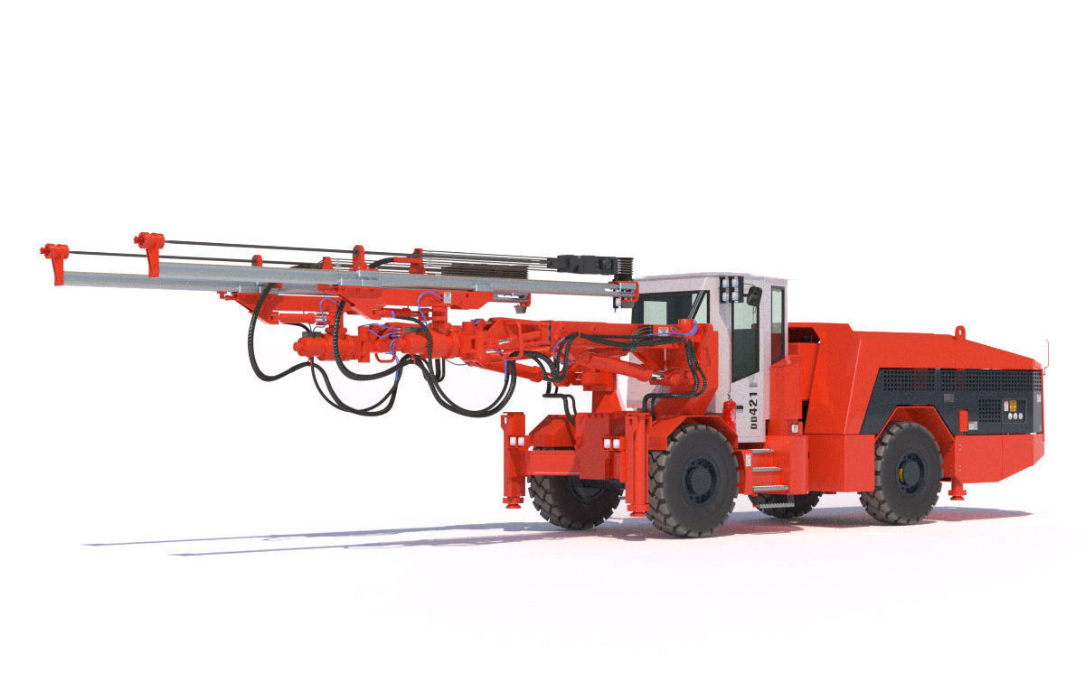 Sandvik DD421 Mining Jumbo 3D model | CGTrader