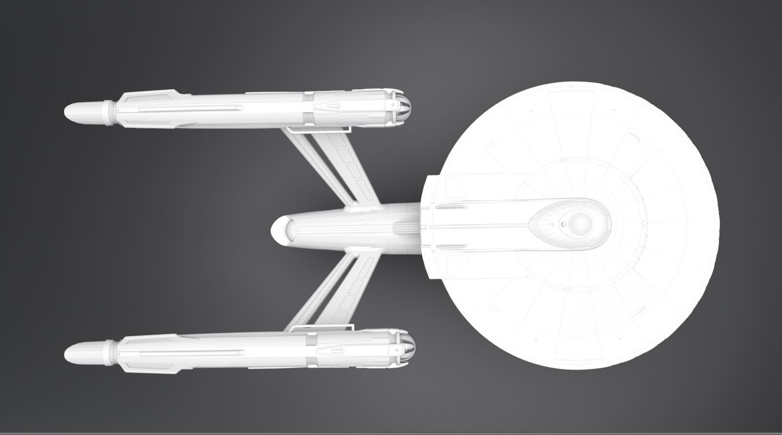 SNW Discovery Enterprise Scale model 3D model 3D printable | CGTrader