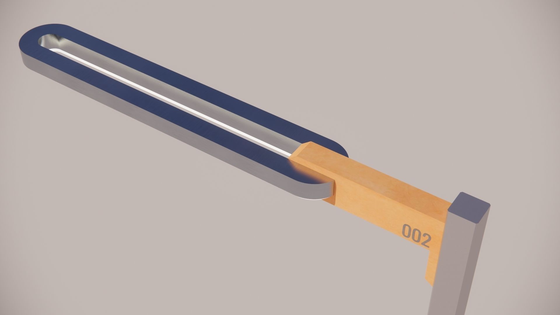 Sci-fi Simple Street Light Post 002 3D model | CGTrader