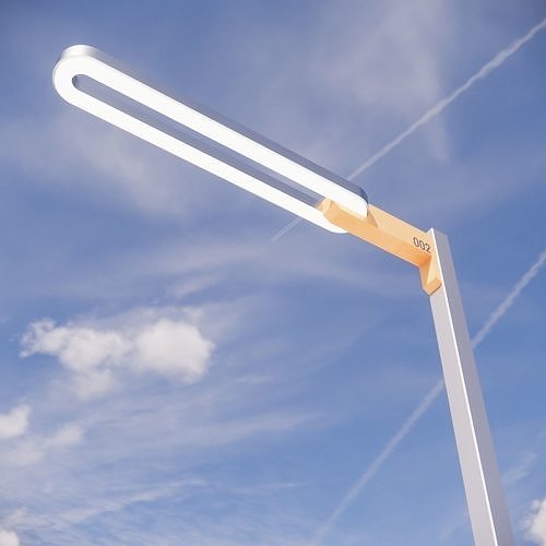 Sci-fi Simple Street Light Post 002 3D model | CGTrader