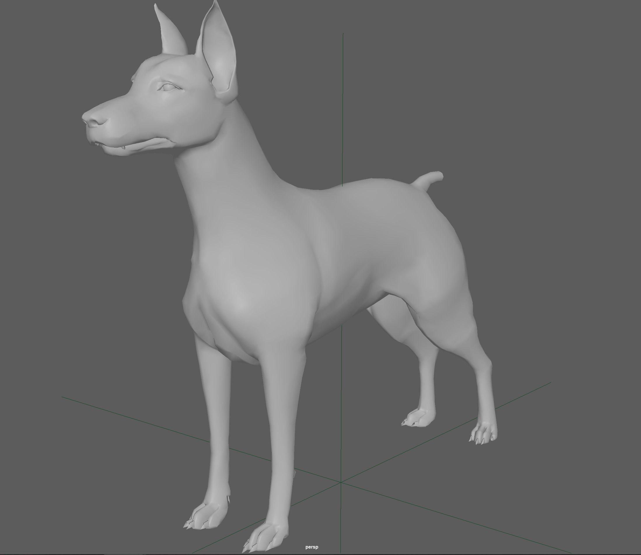 Doberman Dog Rig 3D model rigged | CGTrader