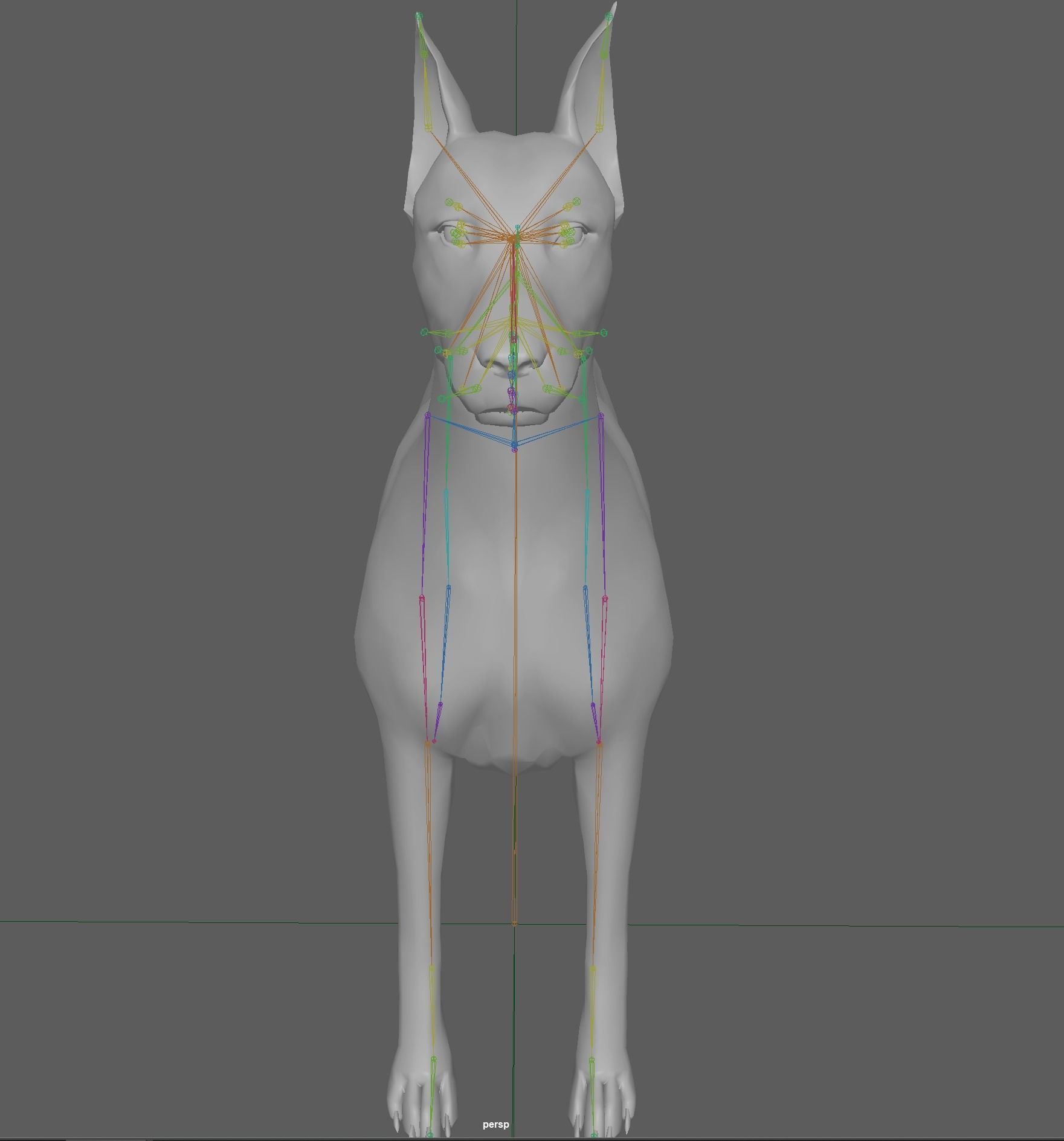 Doberman Dog Rig 3D model rigged | CGTrader