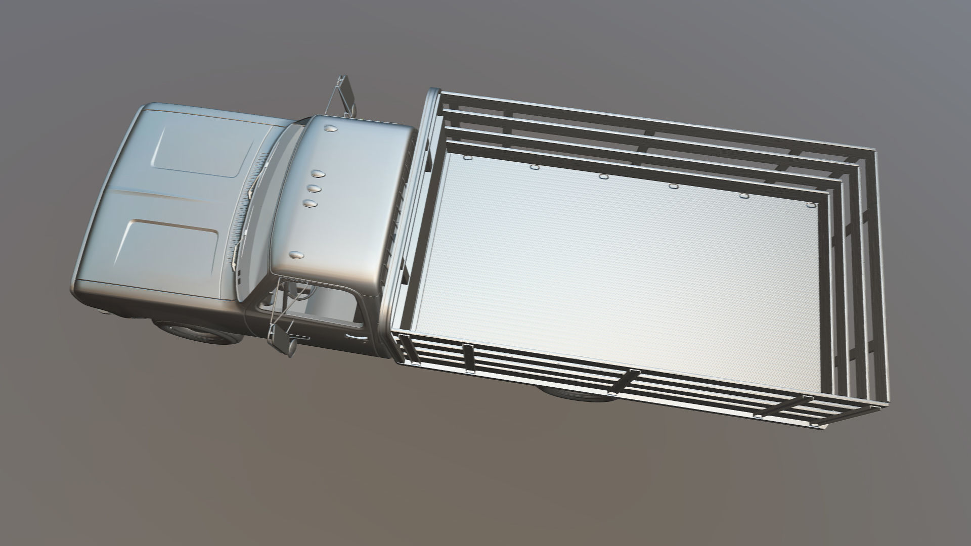 3D model Dodge light-duty stake truck VR / AR / low-poly | CGTrader