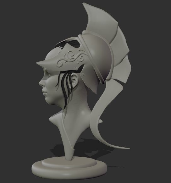 art statue printable 3D model 3D printable | CGTrader