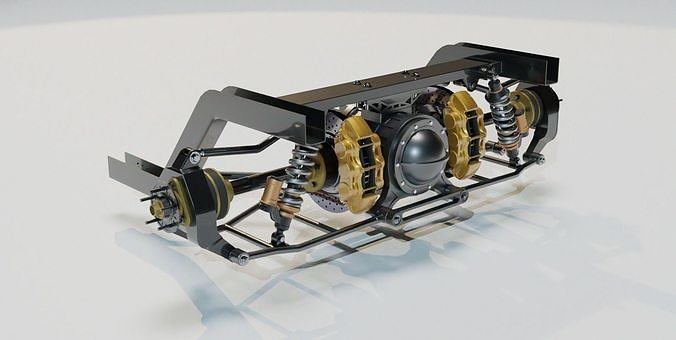 3D model Racing Rear car truck suspension VR / AR / low-poly | CGTrader