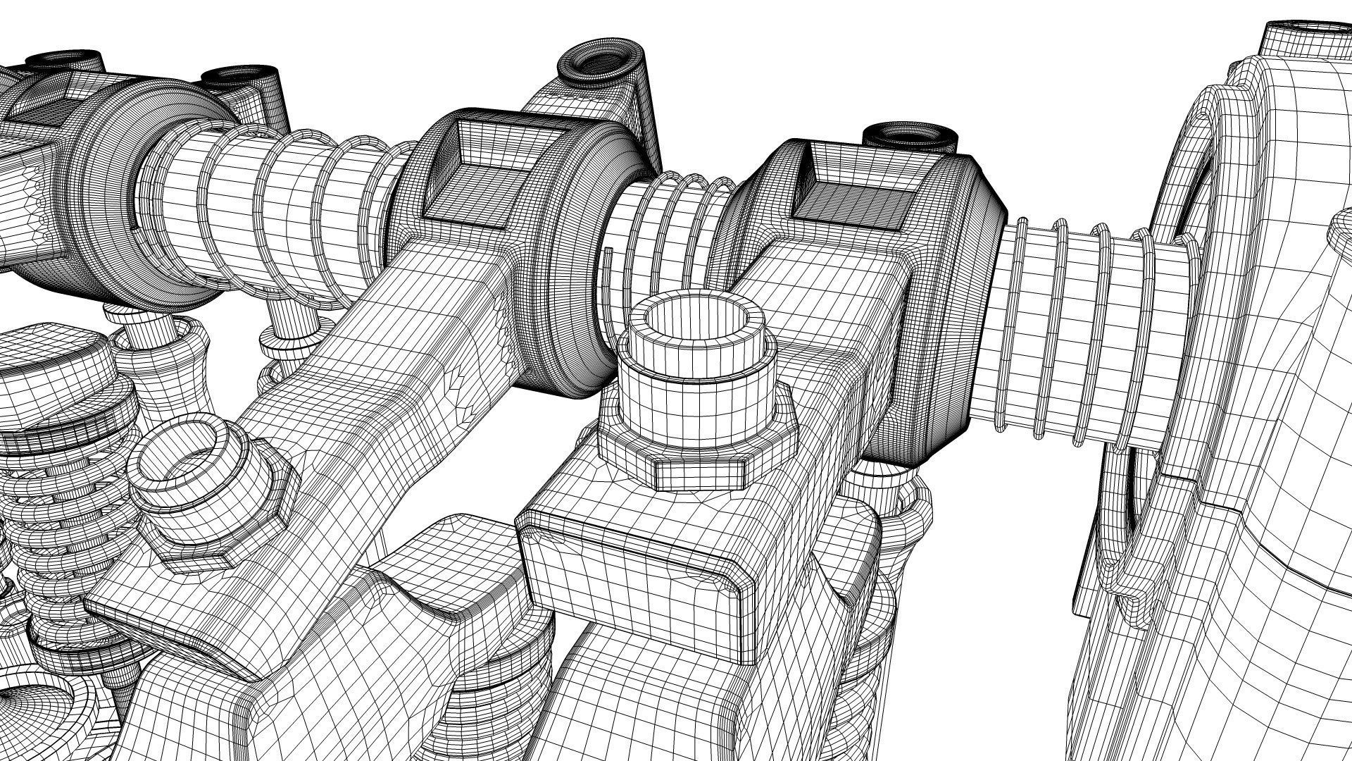 INLINE 6 Engine Working Animated 3D model animated rigged | CGTrader