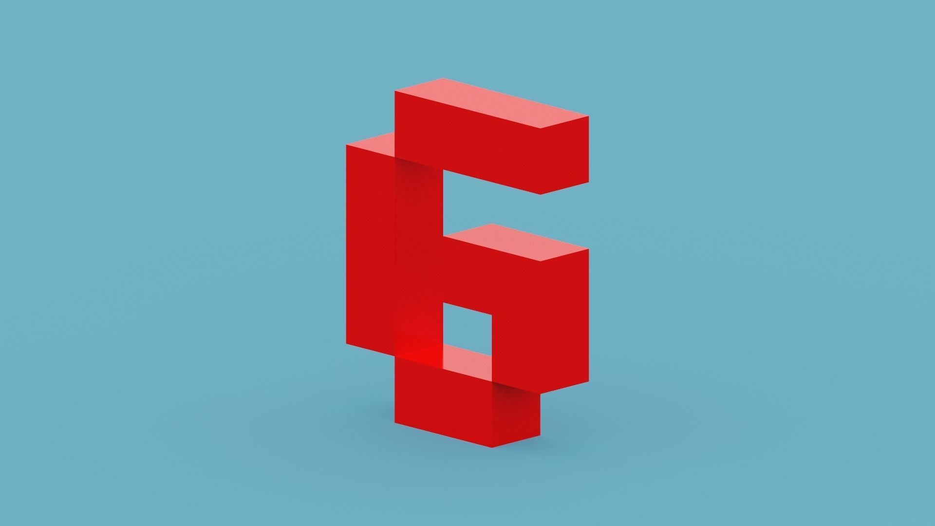 3D model Pixel Letter G VR / AR / low-poly | CGTrader