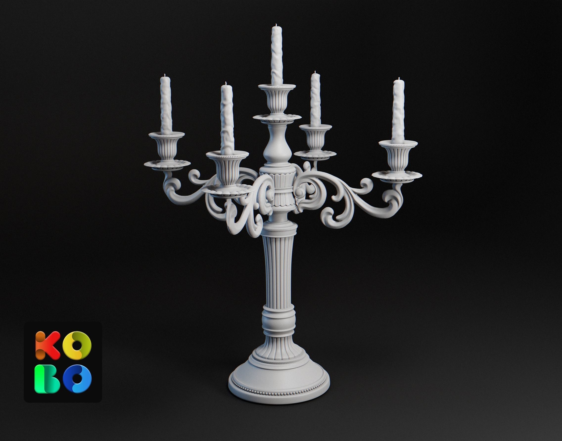 8 Ornamental Candlesticks 4K 3D Model Collection | CGTrader