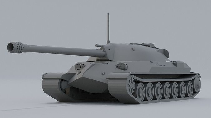 3D model IS-7 Heavy Tank - Game Ready 3D Printable VR / AR / low-poly ...