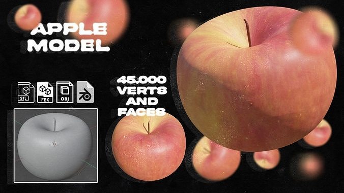 Apple 3D model | CGTrader