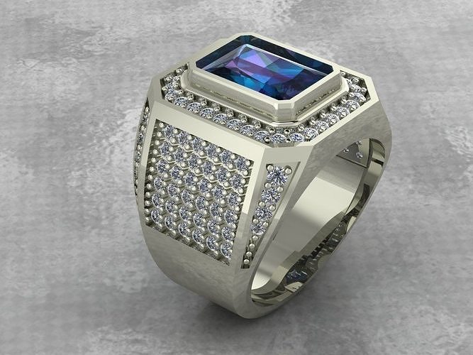 Men Fashion Ring 3D model 3D printable | CGTrader