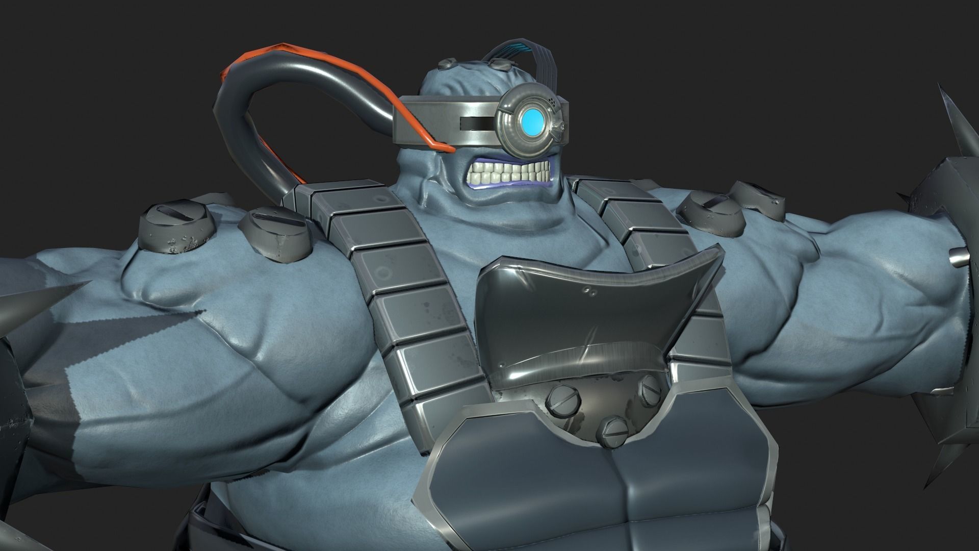 Sci-Fi monster creature Game-ready free VR / AR / low-poly 3D model ...