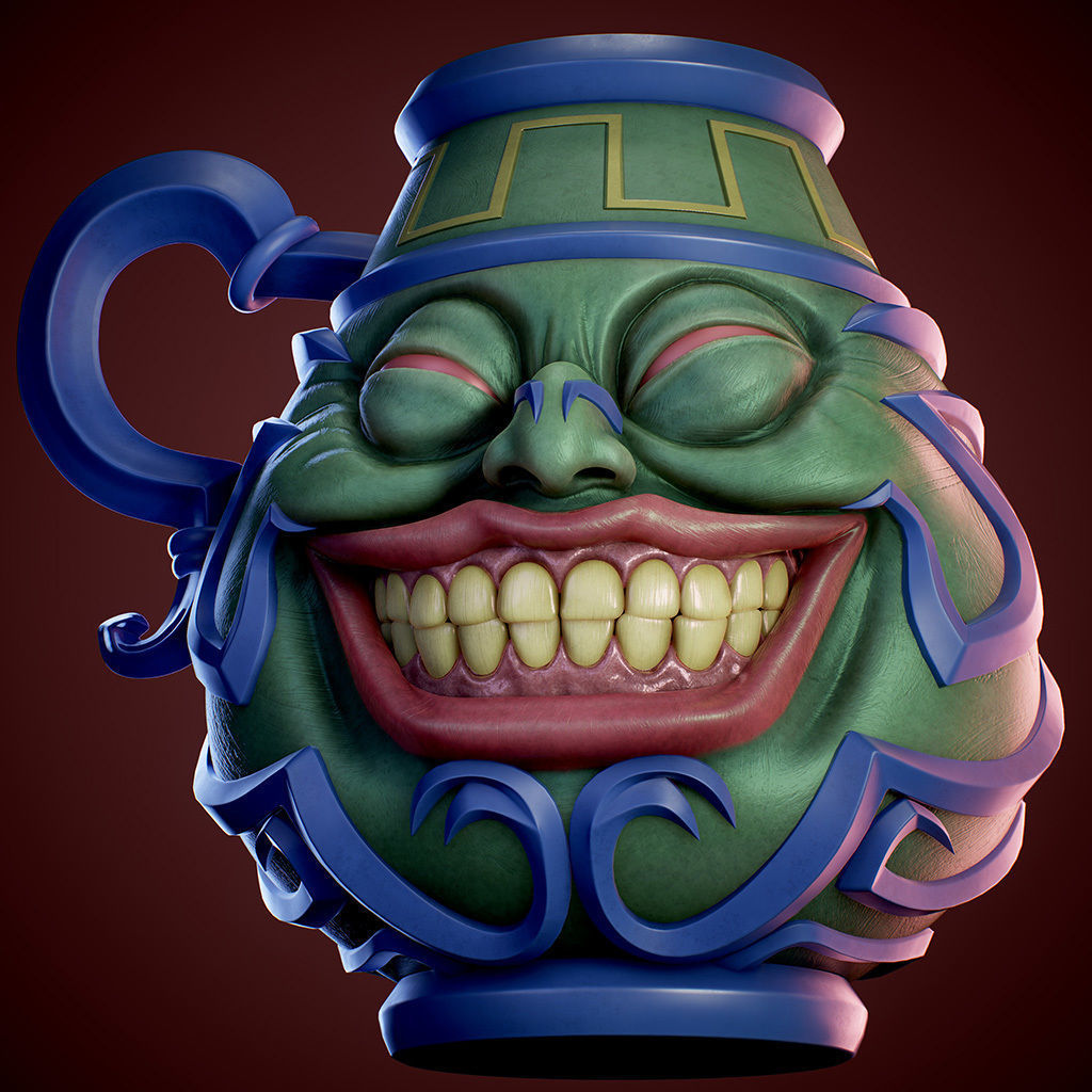 Pot of Greed - Original Look - Yu-Gi-Oh 3D model 3D printable | CGTrader