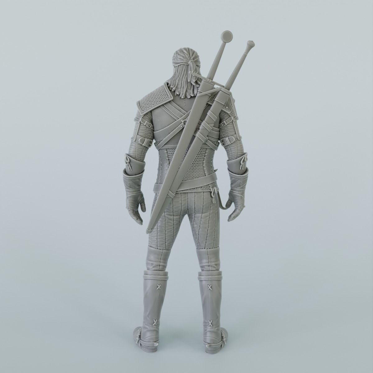 Witcher Geralt of Rivia 3D model 3D printable | CGTrader
