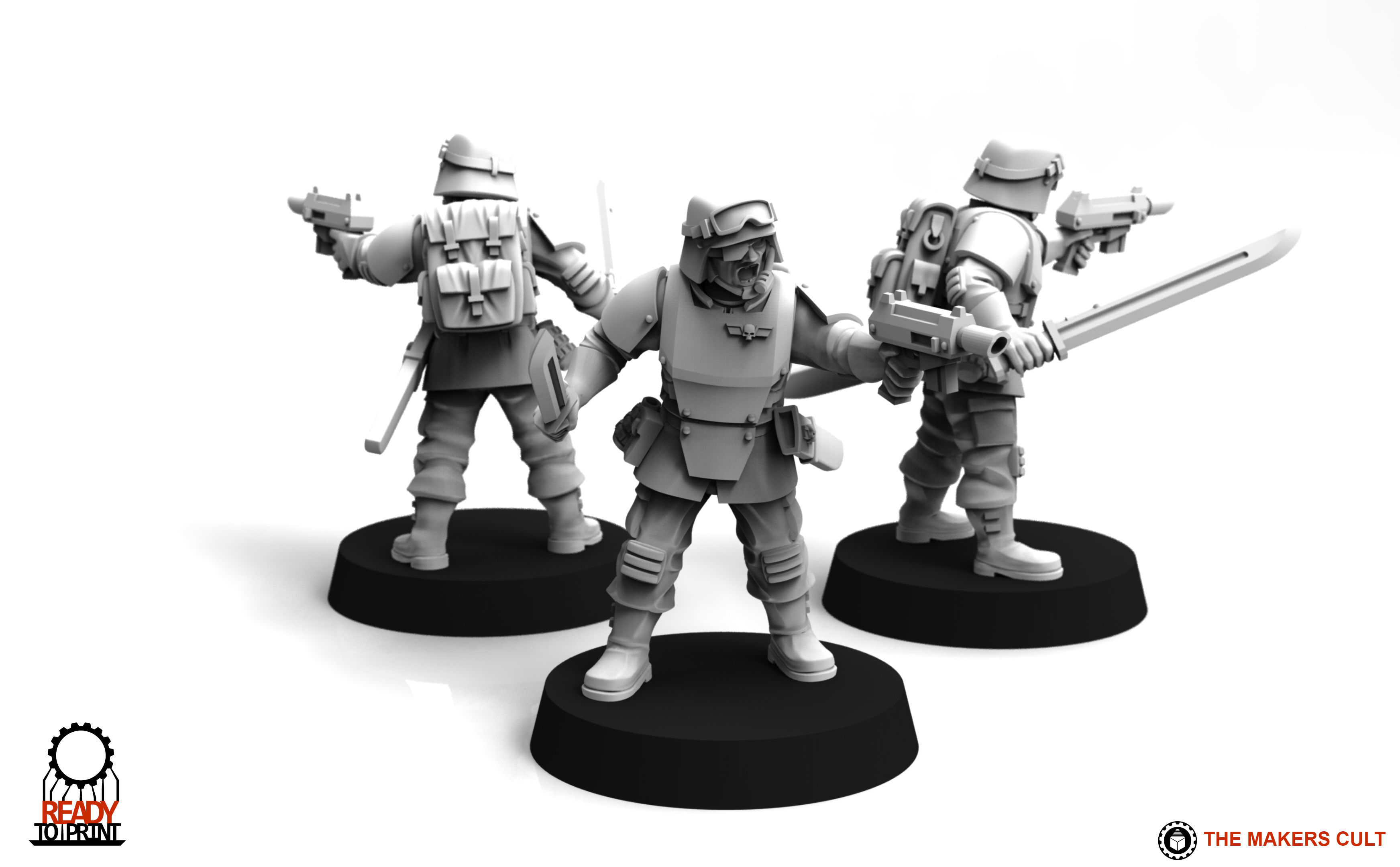 Universal Guard - Infantry Sergeant Builder 3D model 3D printable ...