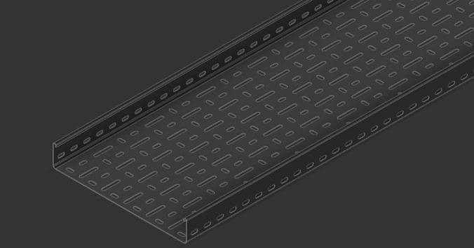 Cable Tray 300mm x 3000mm TYPE2 3D model | CGTrader
