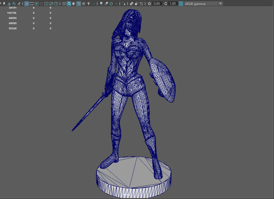 SolidWorks Powersurface modeling 3D model of Wonder Woman 3D model ...