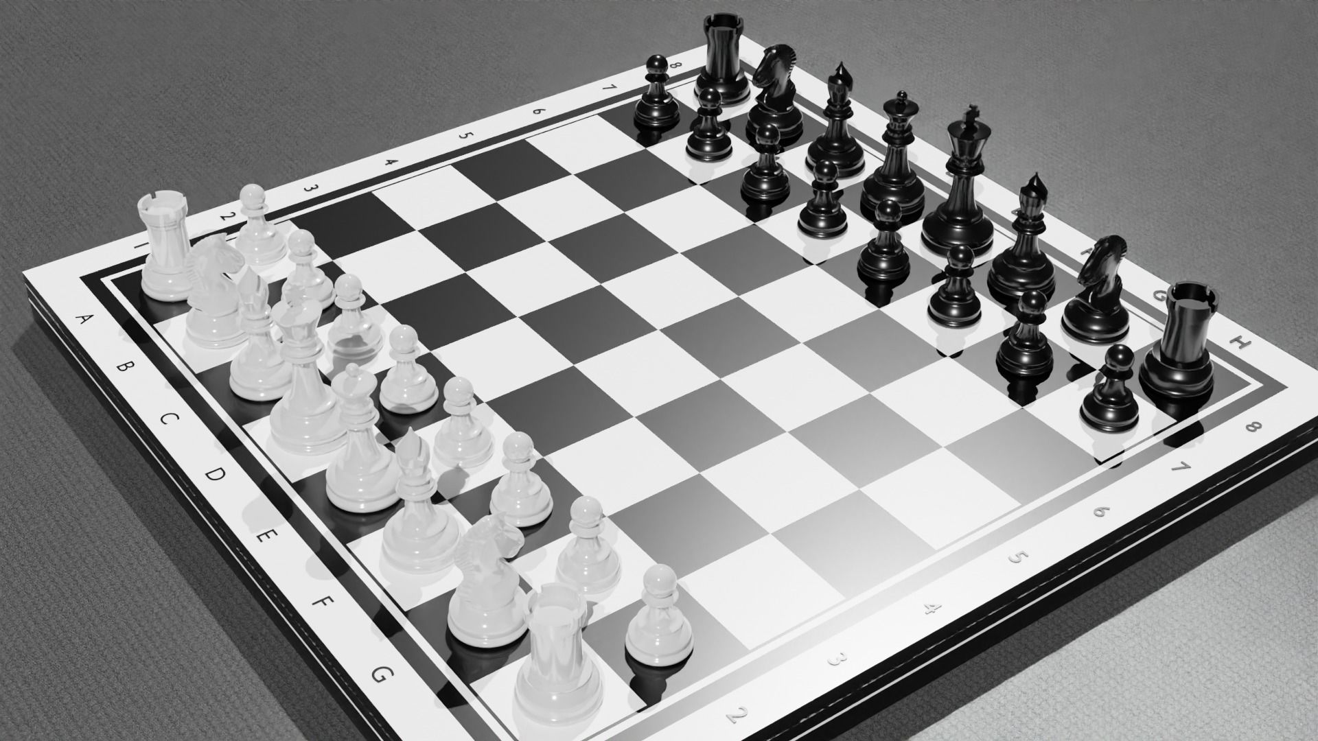 Chess board 3D model free VR / AR / low-poly 3D model | CGTrader