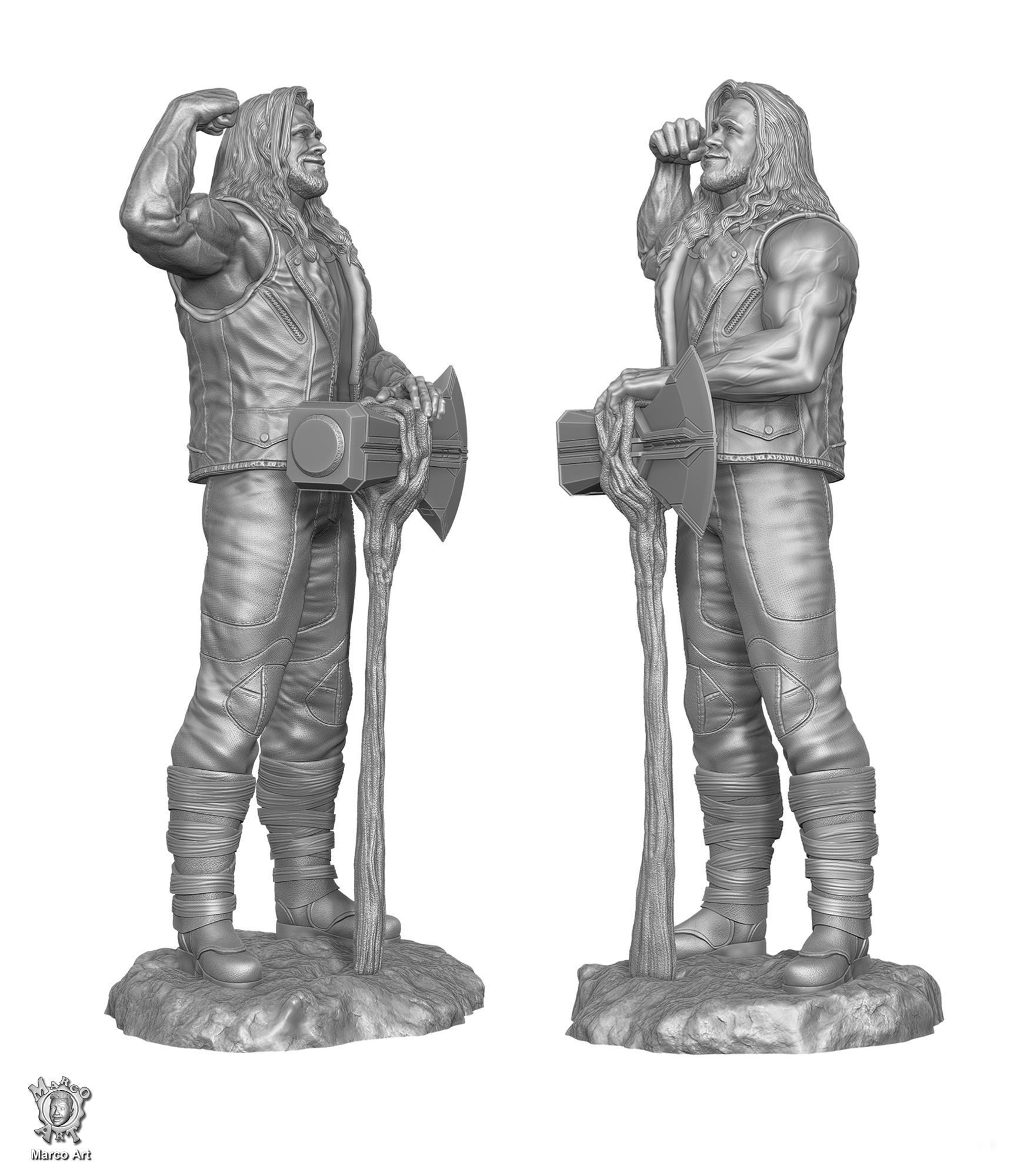 Casual Thor stl file 3D model 3D printable | CGTrader