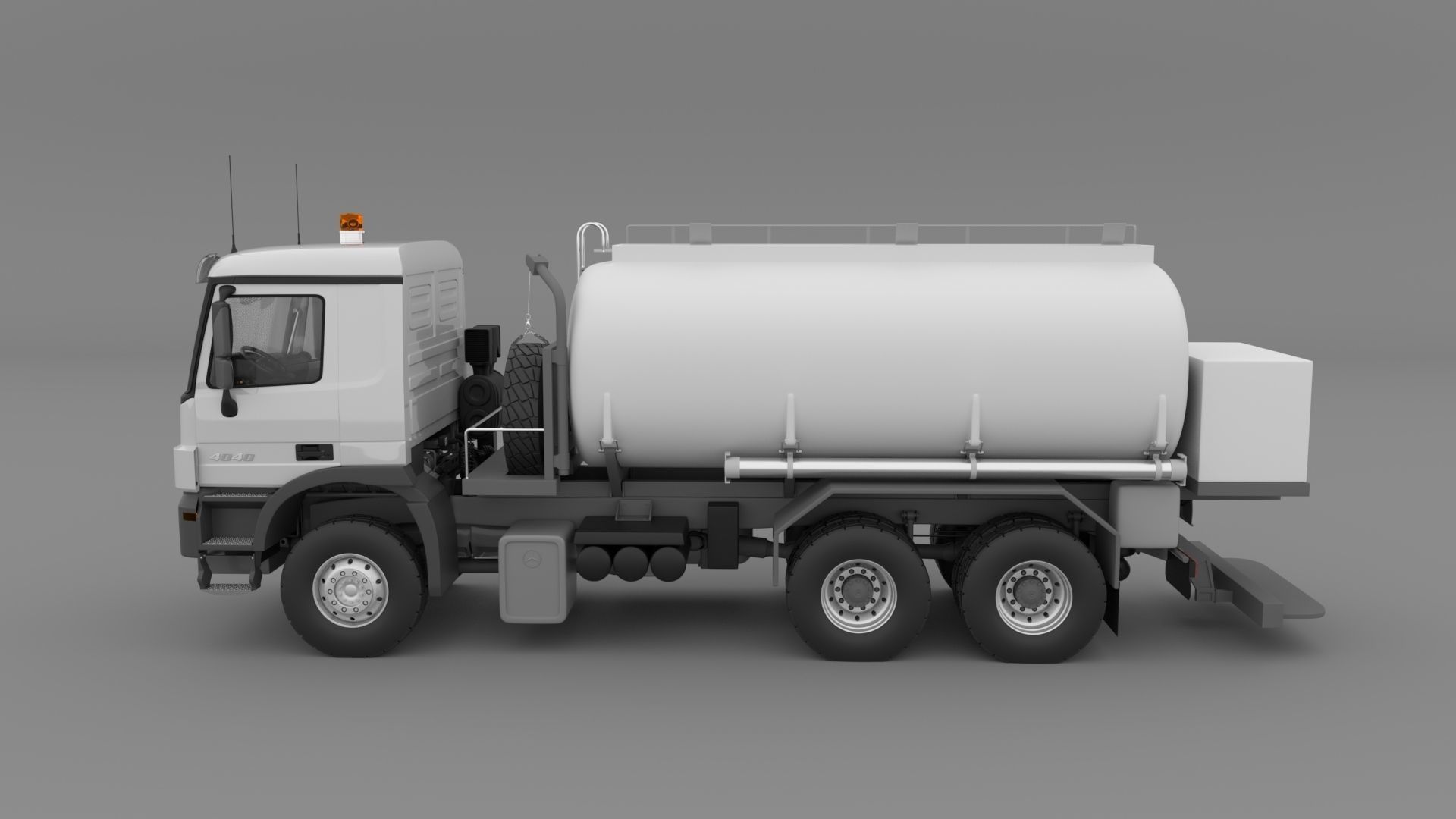 Mercedes ACTROS 4040-A 6x6 Fuel tank 3D model | CGTrader