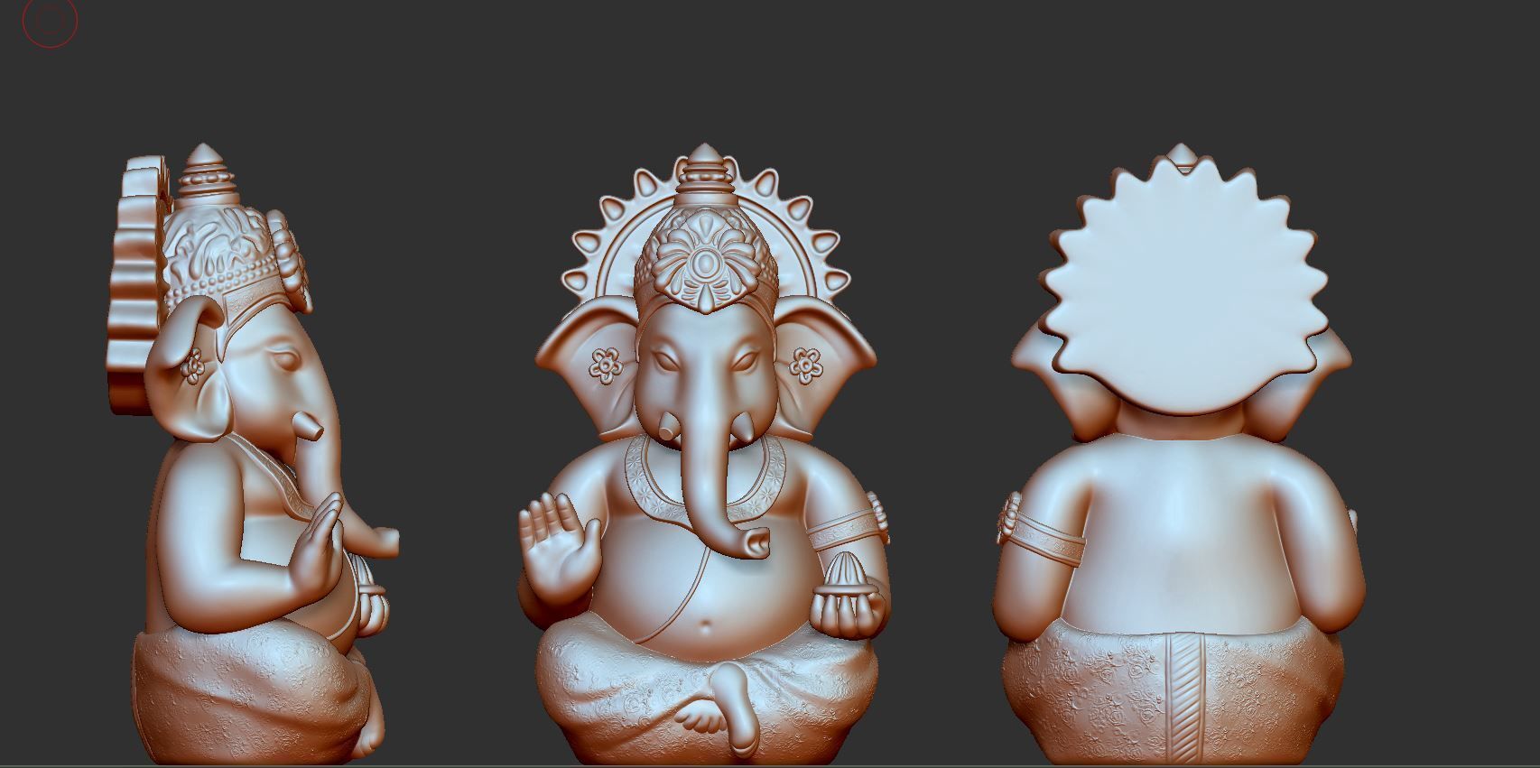 Shree Ganesha 3D model 3D printable | CGTrader