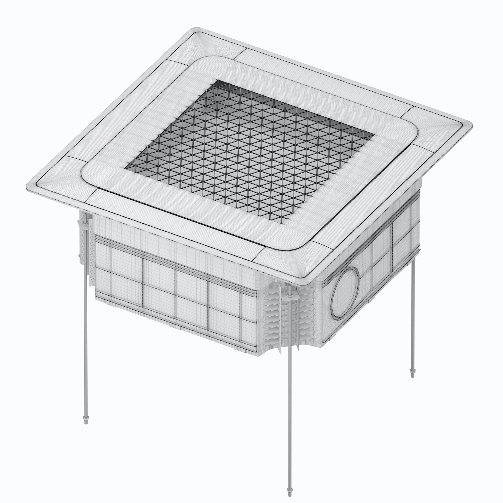 Samsung Windfree 4Way cassette air conditioner 3D model | CGTrader