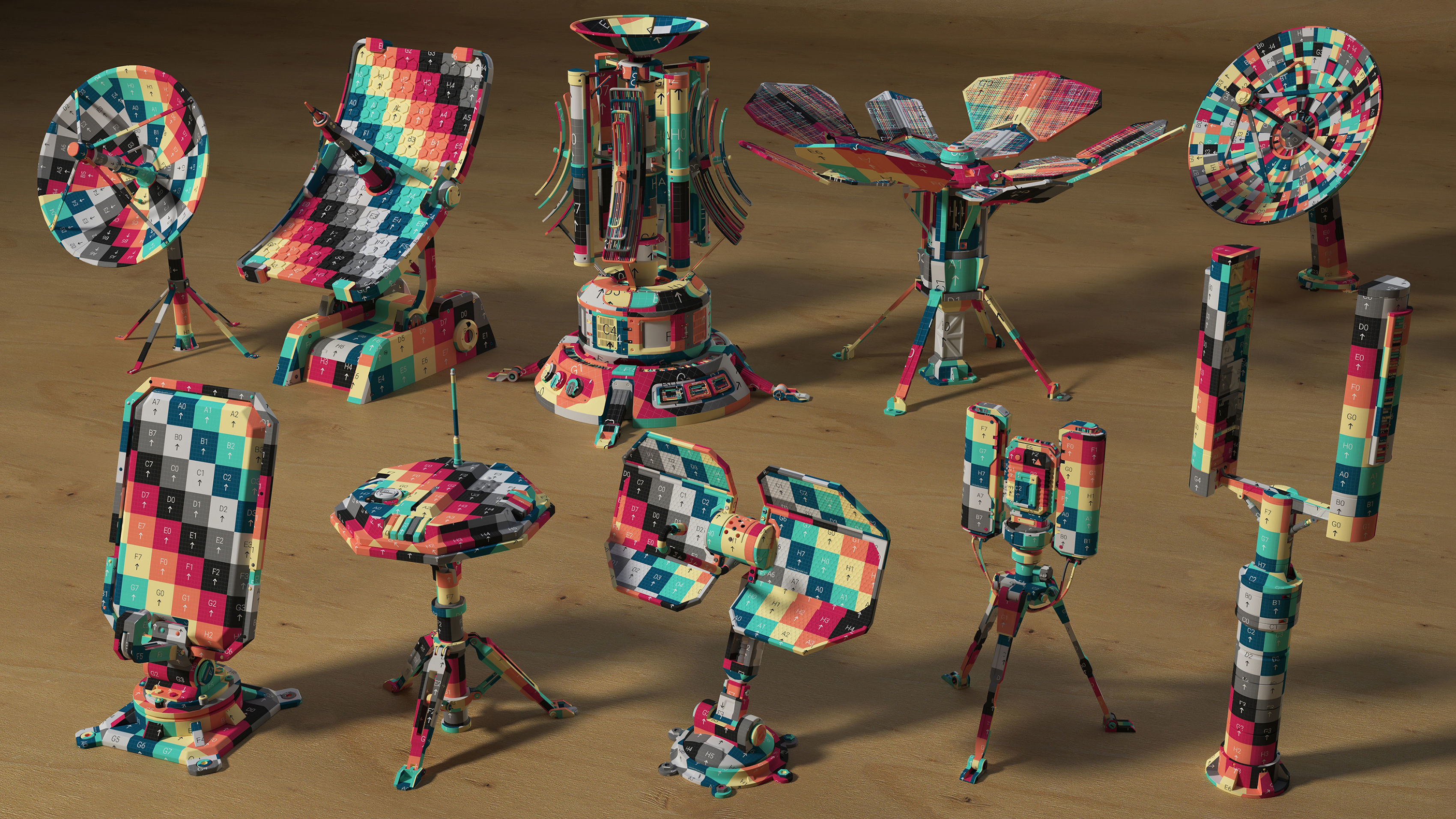 3D model Antenas Collection - 10 pieces VR / AR / low-poly | CGTrader