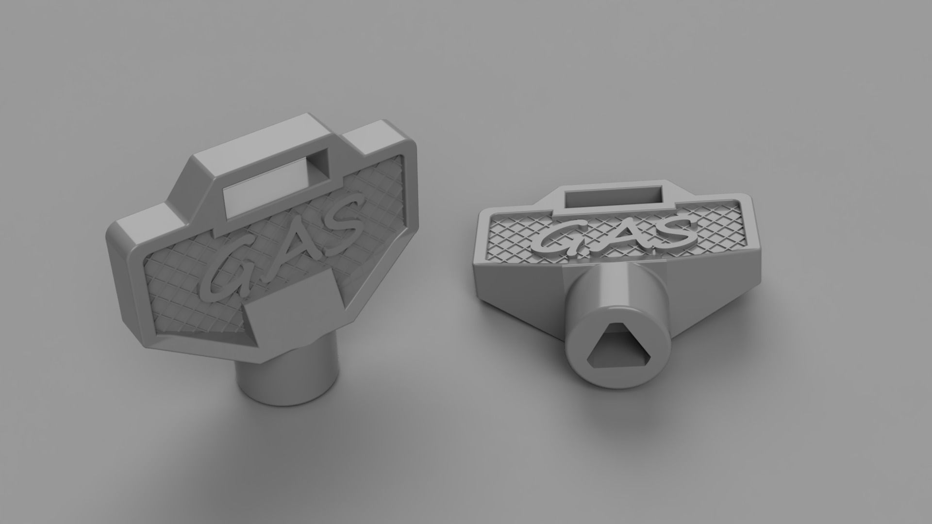 key for Gas or Gate 3D model | CGTrader
