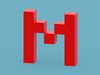 3D model Pixel Letter M VR / AR / low-poly | CGTrader