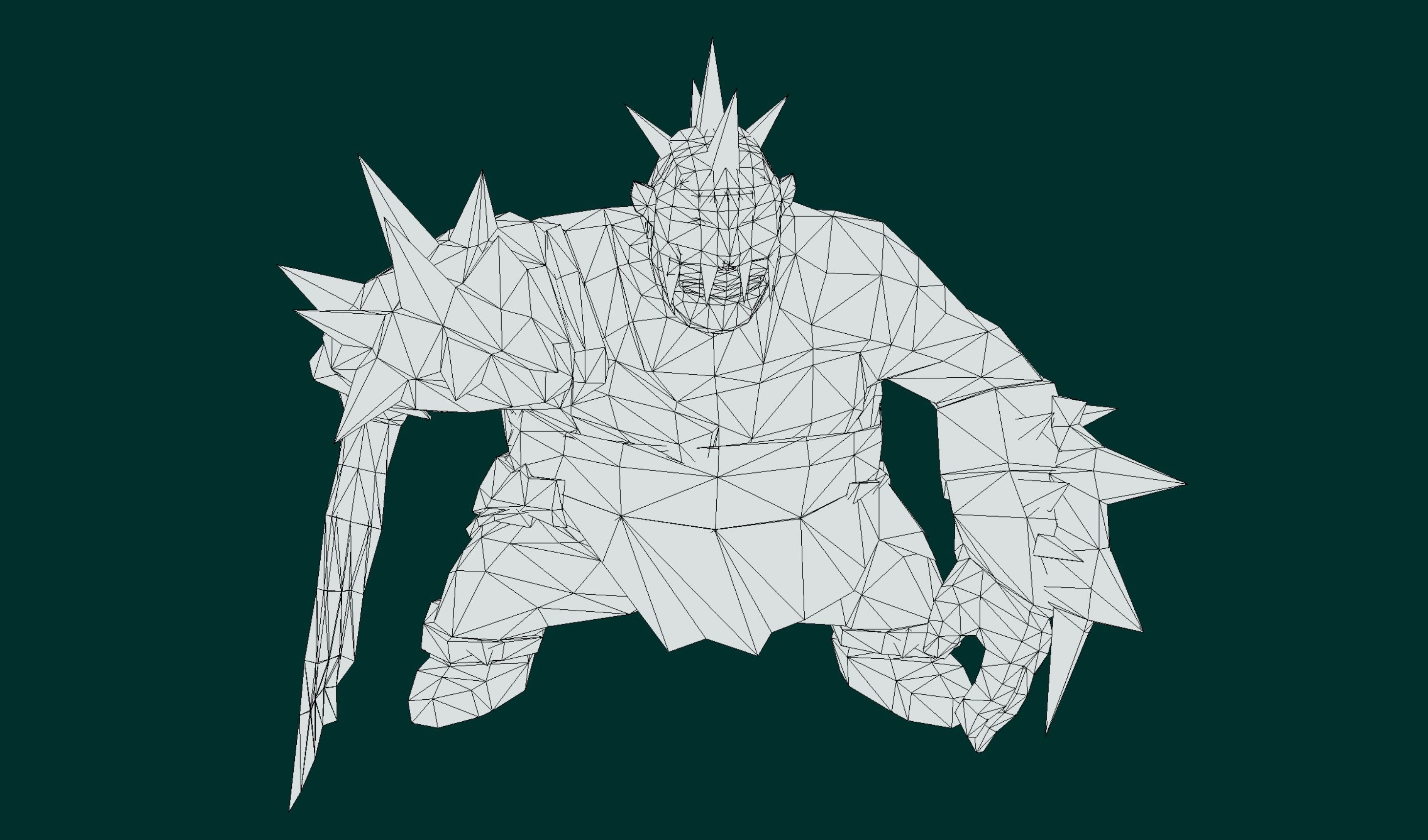 3D model Cartoon Villain Butcher VR / AR / low-poly rigged animated ...