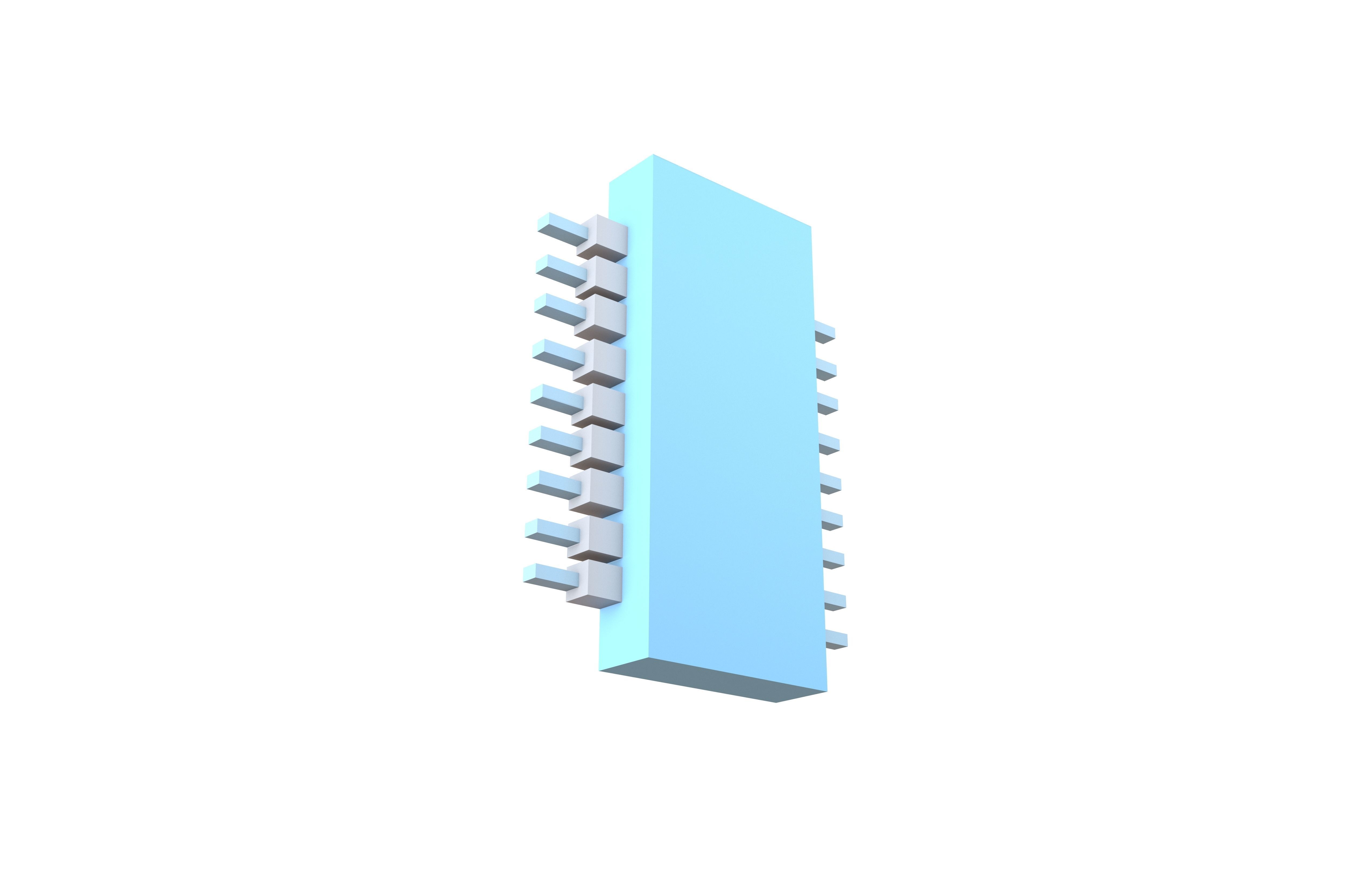 3D model Microchip Symbol V2 004 VR / AR / low-poly | CGTrader
