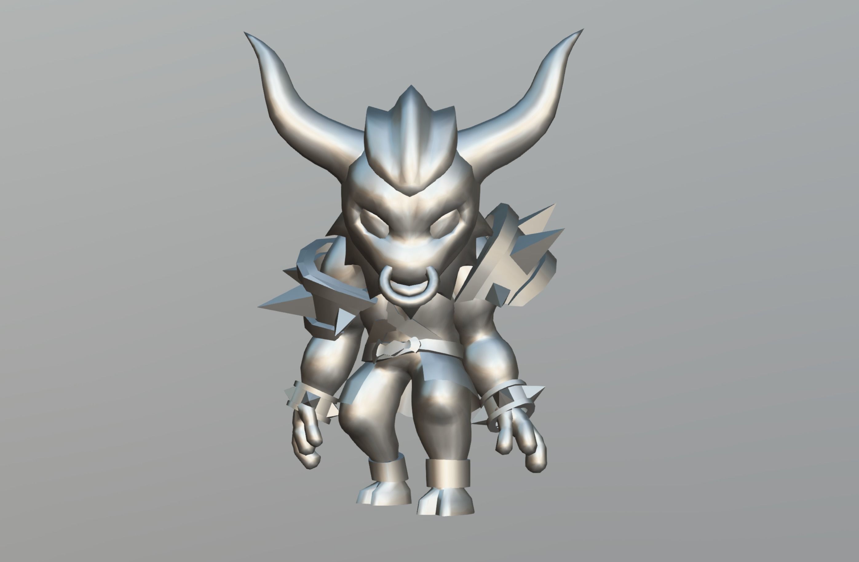 3D model Cartoon Minotaur VR / AR / low-poly rigged animated | CGTrader
