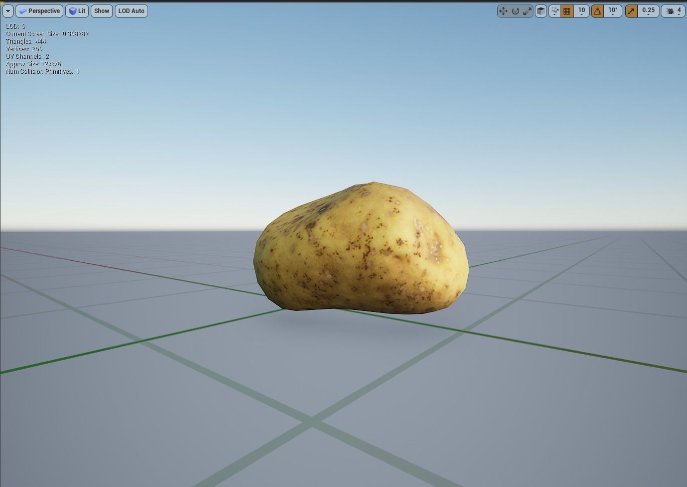 3D model Big Potato VR / AR / low-poly | CGTrader
