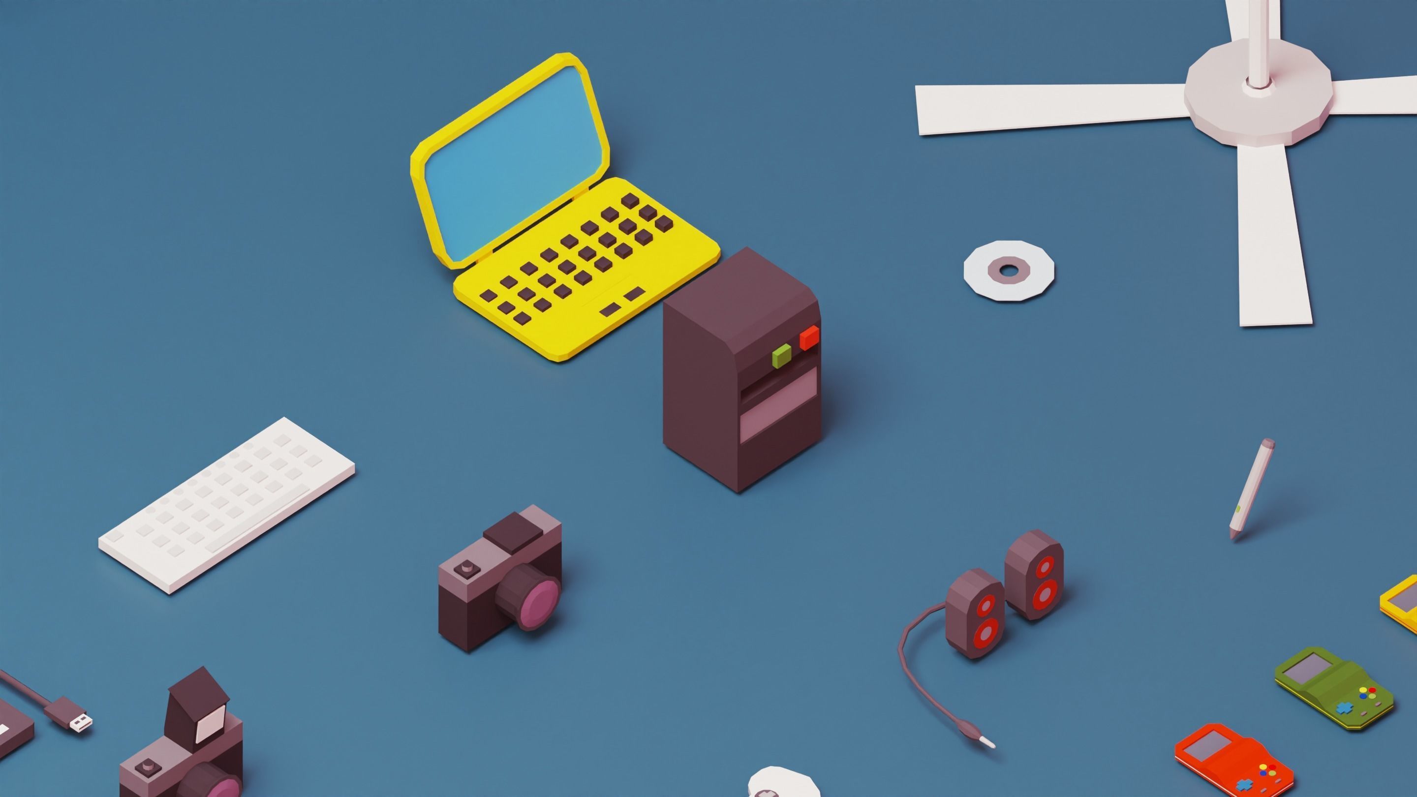 3D model electronic devices low poly VR / AR / low-poly | CGTrader