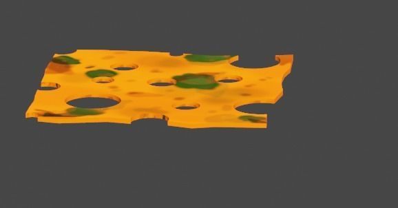 3D model Moldy cheese VR / AR / low-poly | CGTrader
