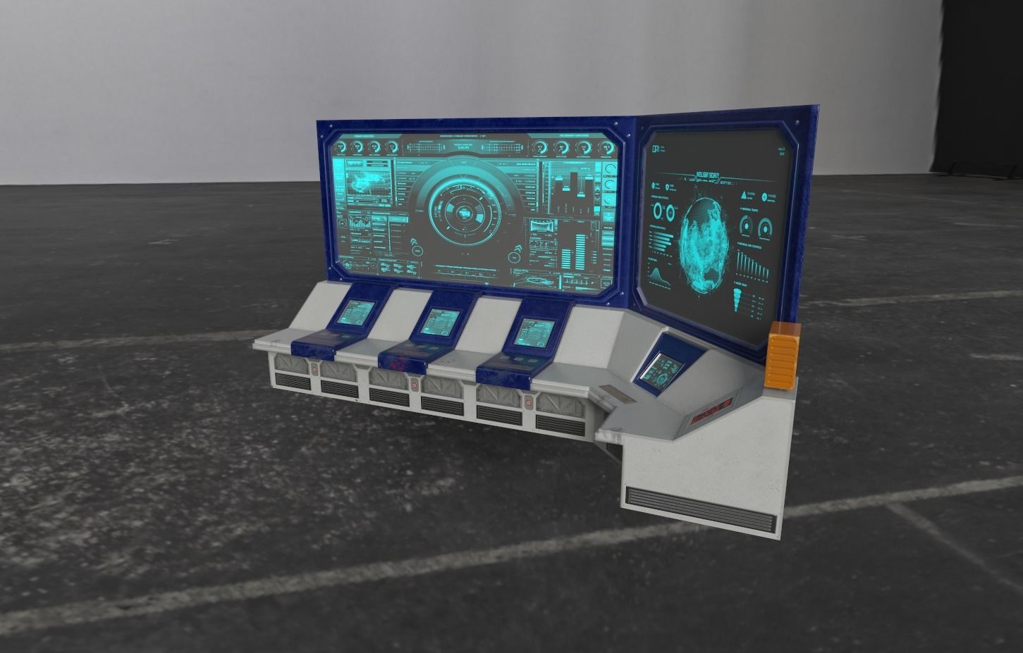 3D model Sci Fi Control Panel VR / AR / low-poly | CGTrader