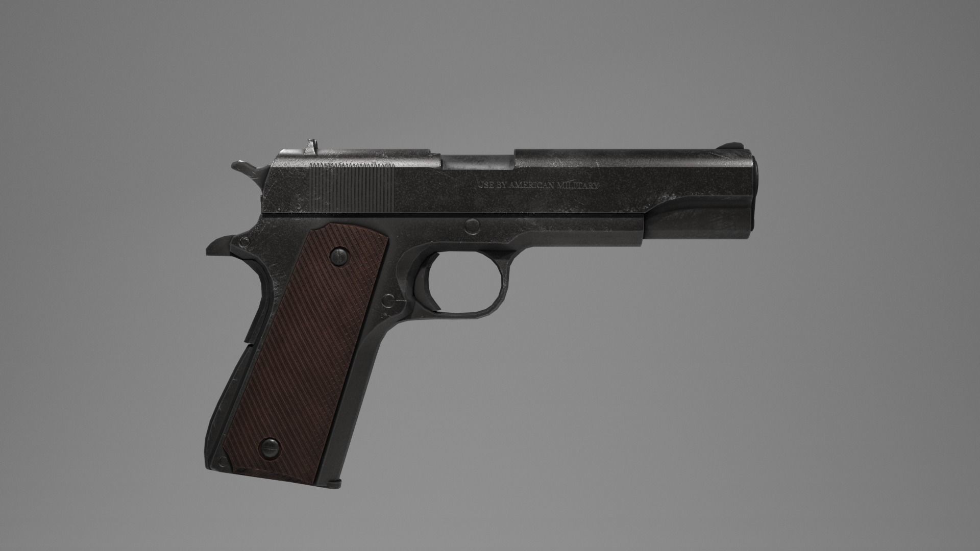 3D model M1911 gun VR / AR / low-poly | CGTrader