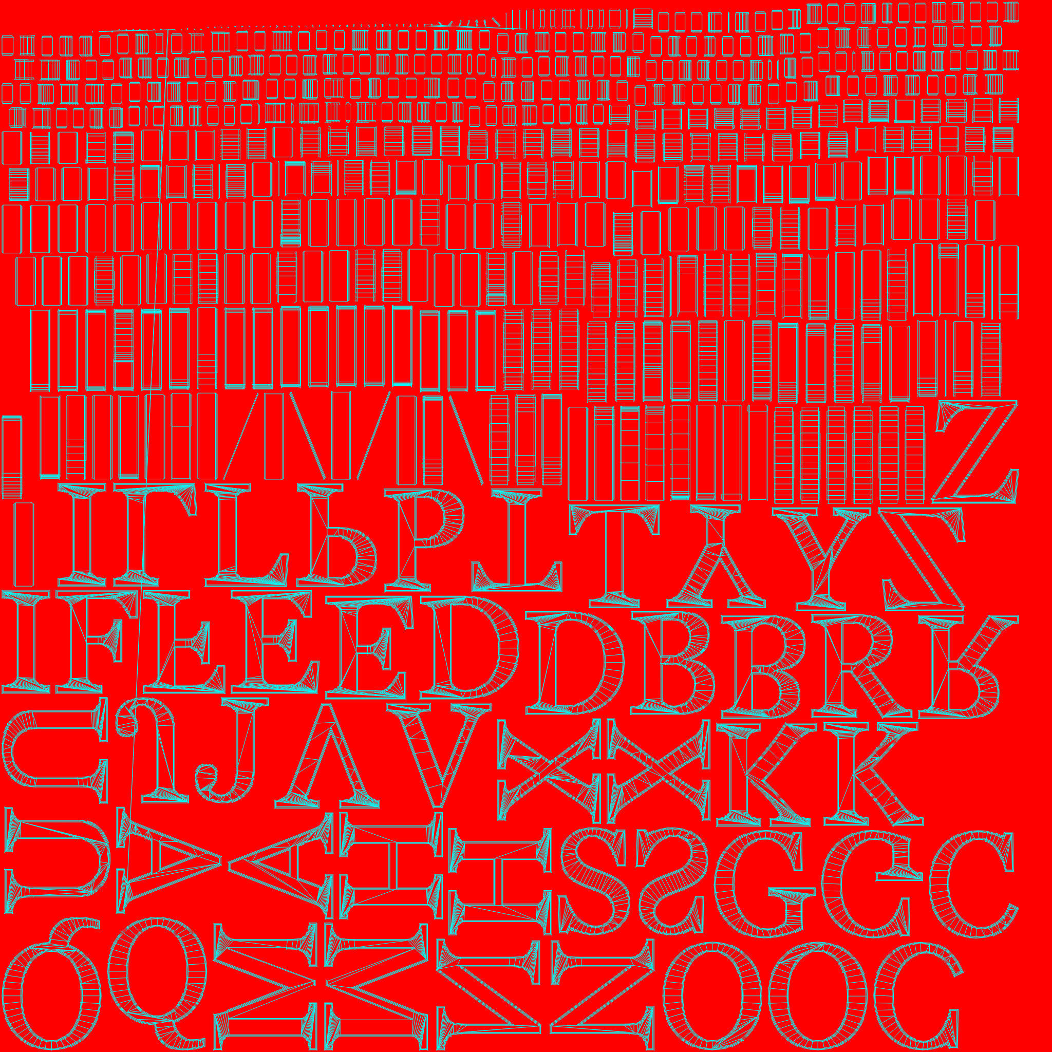 3D model Sans Alphabats A to Z 3D Model AR VR VR / AR / low-poly | CGTrader