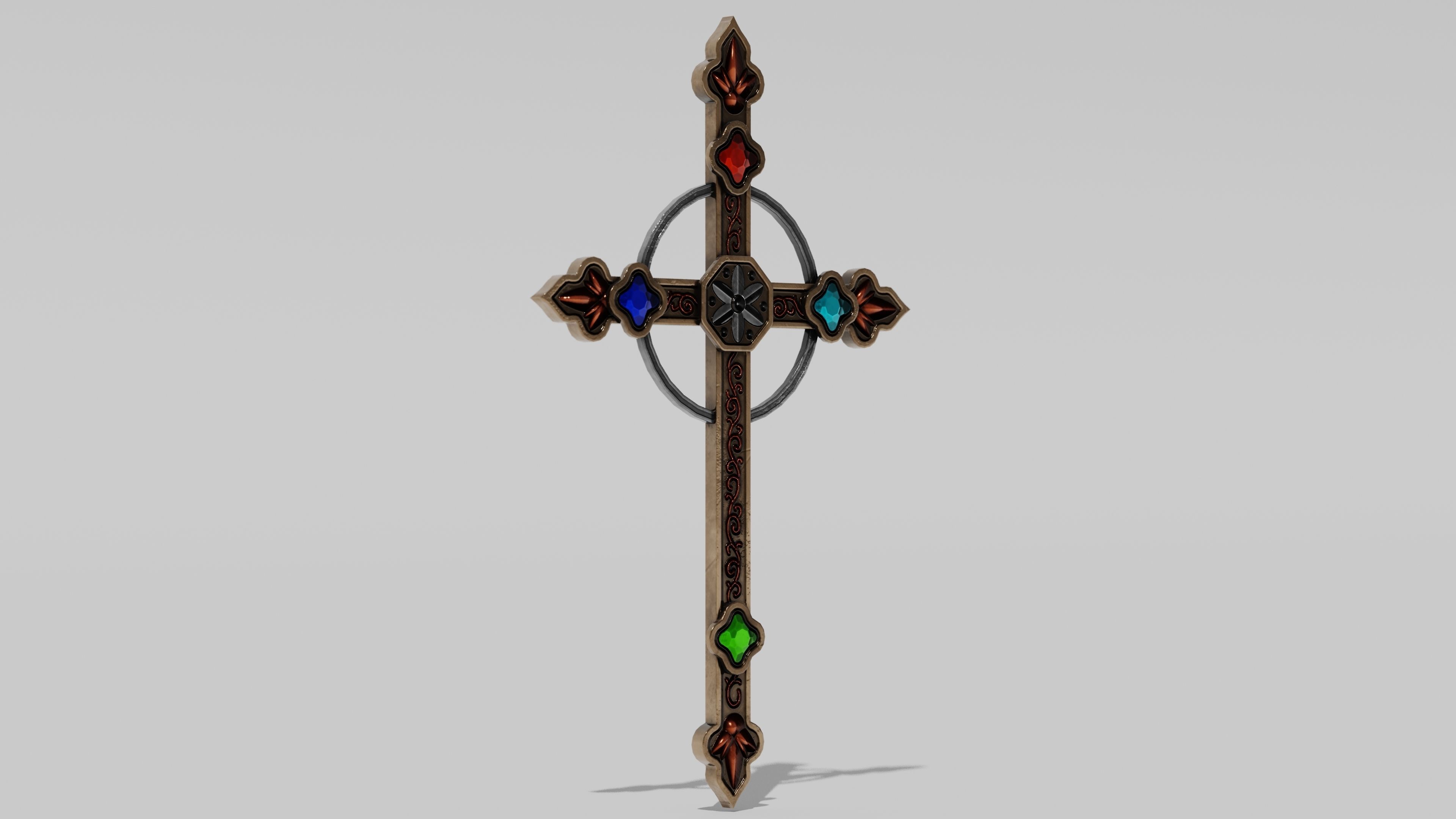 3D model OB 00 08 vampire hunter crucifix c VR / AR / low-poly | CGTrader