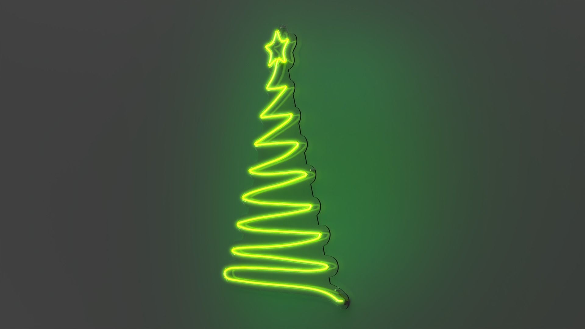 Christmas Tree - Neon Sign 3D model | CGTrader